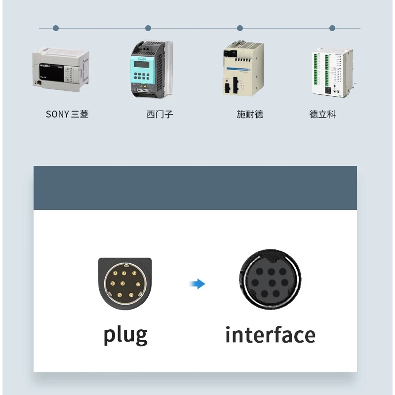 1 Piece Md8 Mini Connector Din 8 Pin Male Female Adapter Cable Plug ...