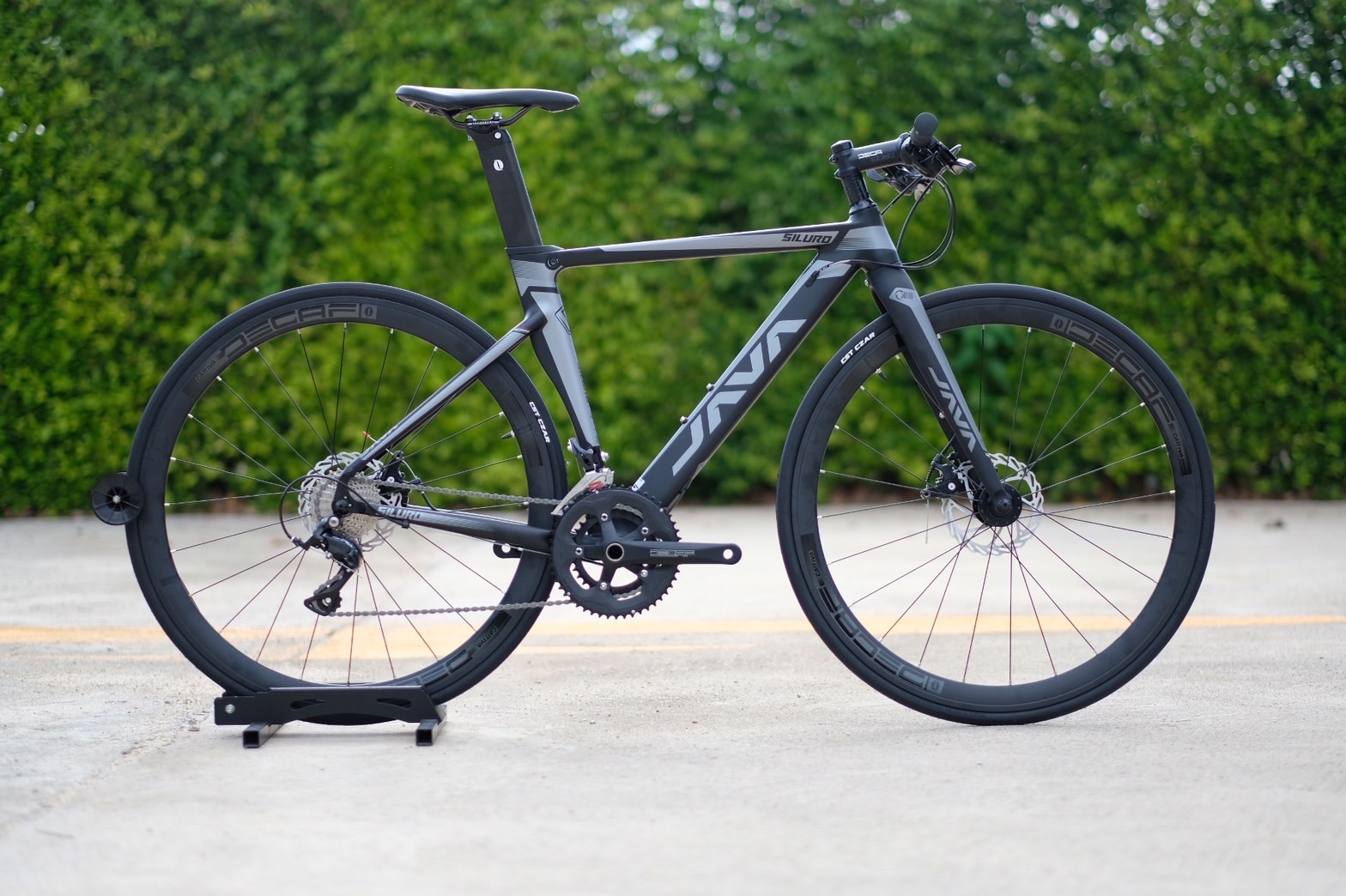 ไฮบริด Java Siluro Flat 18sp Disc ไฮบริดแฮนด์ตรง แฮนด์ตรง เฟรมอลู ...