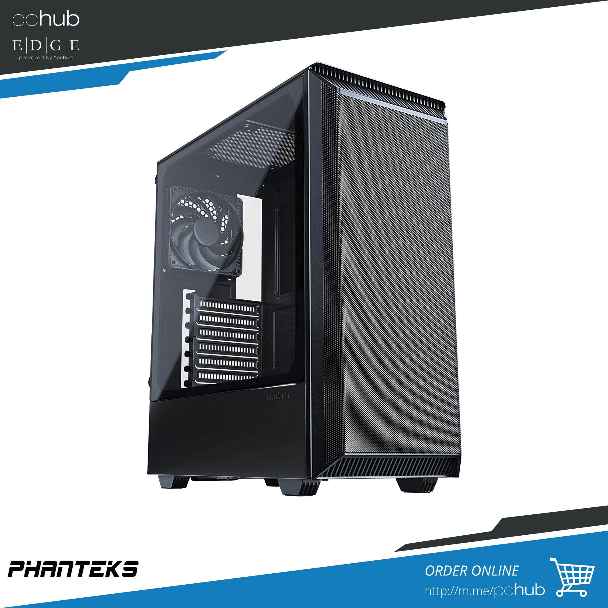 PChub | Phanteks P300A Air Mesh TG ATX black pn: PH-EC300ATGBK01 ...