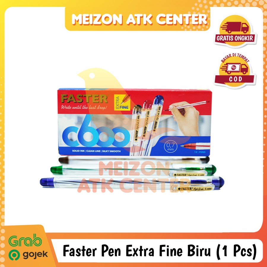 PEN FASTER C600 EXTRA FINE PENA PULPEN BALLPOINT PEN [1 PCS] | Lazada ...