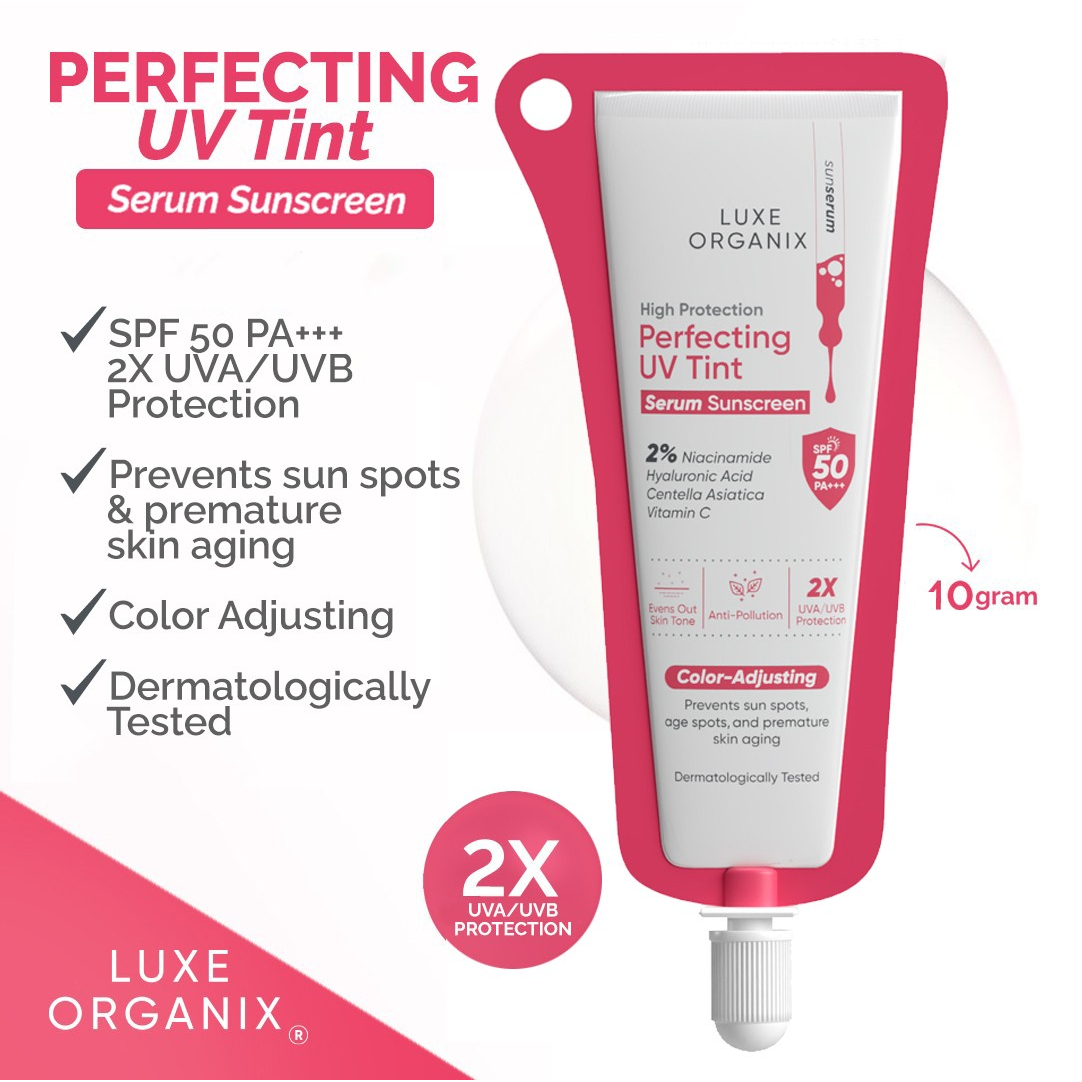 Luxe Organix High Protection Perfecting UV Tint Serum Sunscreen SPF 50 ...