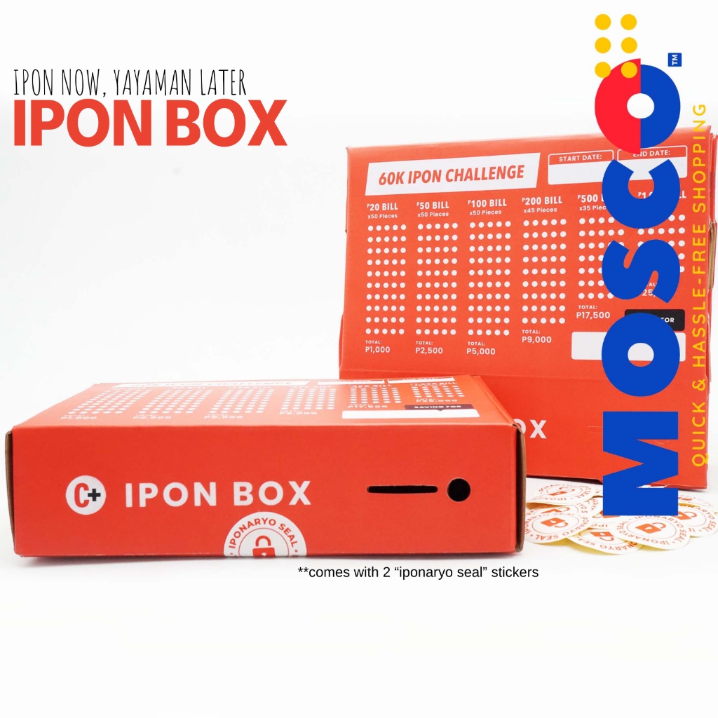 COD OFFICIAL Ipon box by Chinkee Tan | 60k Iponaryo Challenge | Savings Box | Lazada PH