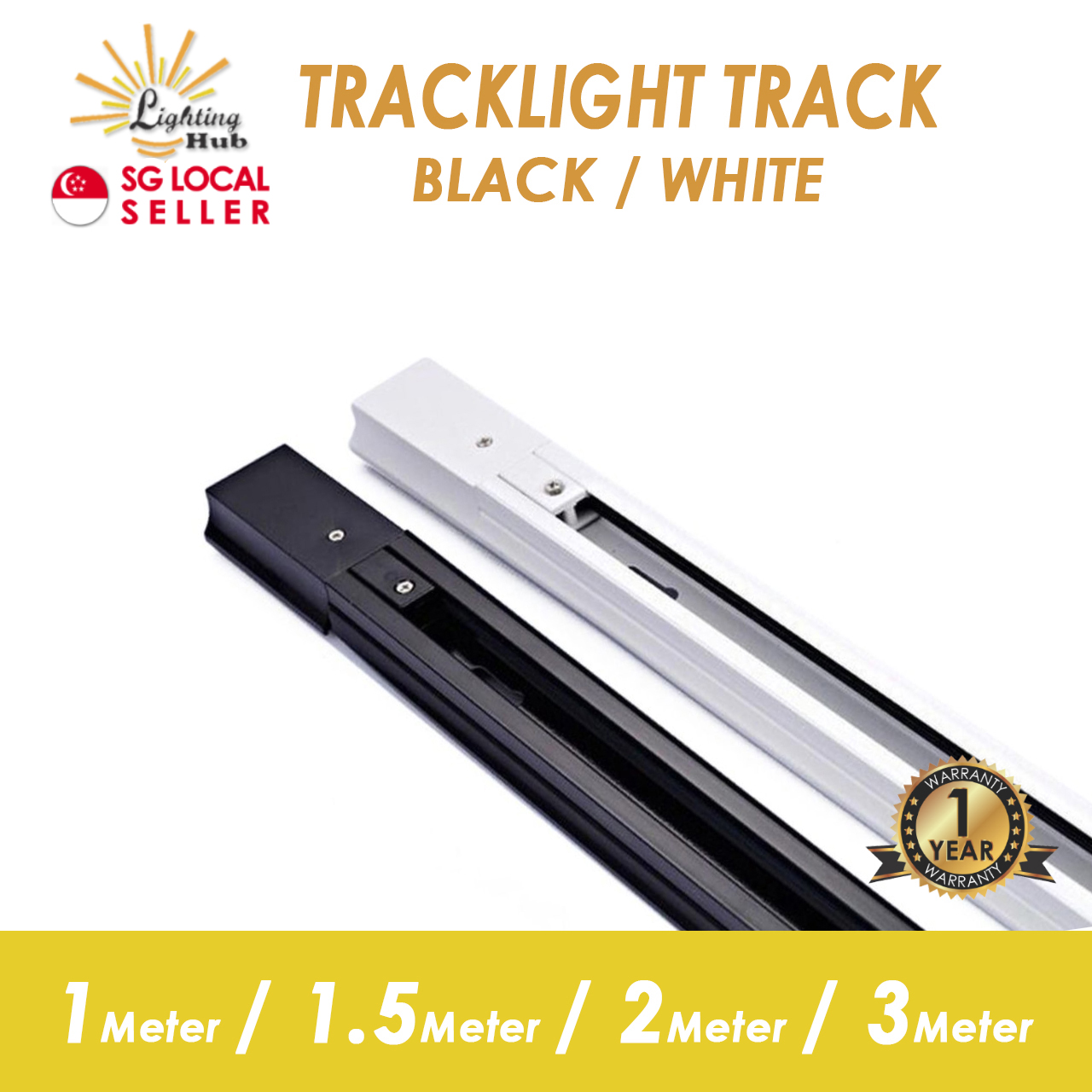 Lighting Hub Track Rail 2M /3M Aluminum track rail/ for track light ...
