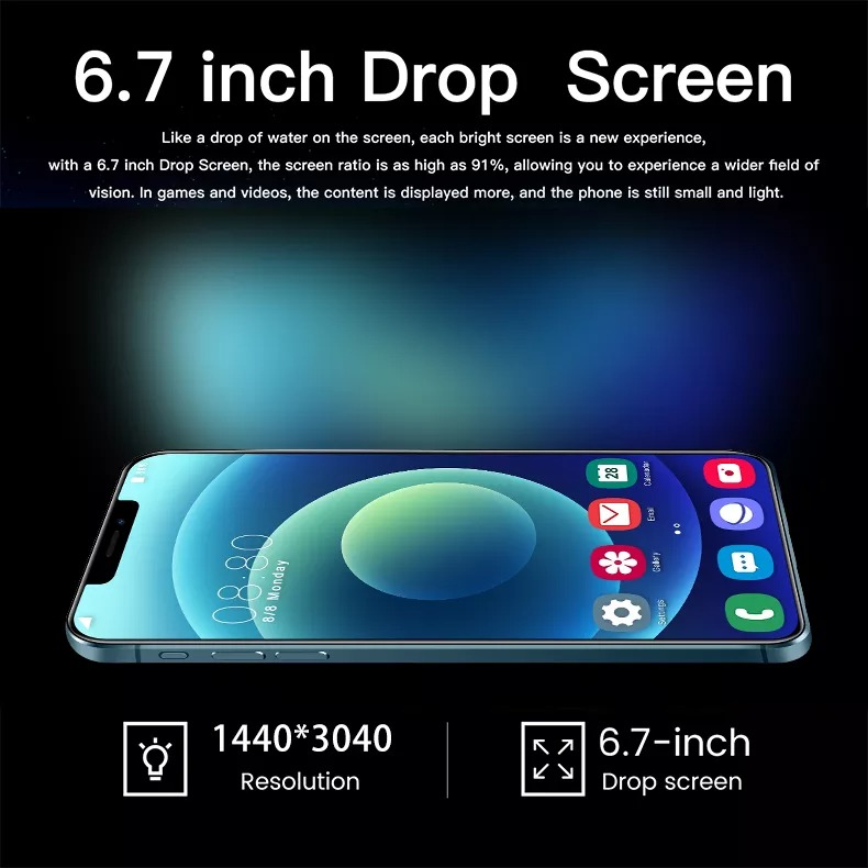 ราคาถูกสุด X30pro Smartphone โทรศัพท์ถูกๆ 6.7 Inch screen Android smart ...