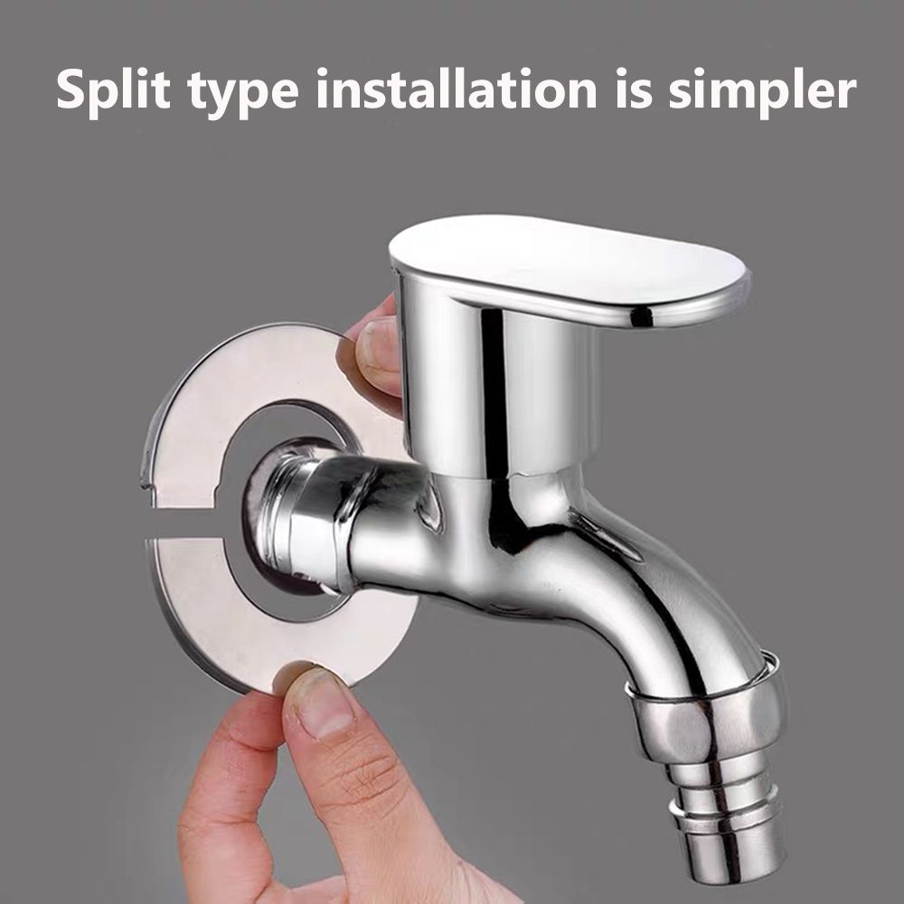 Stainless Steel Faucet Decorative Cover Wall Water Gas Pipes Angle ...