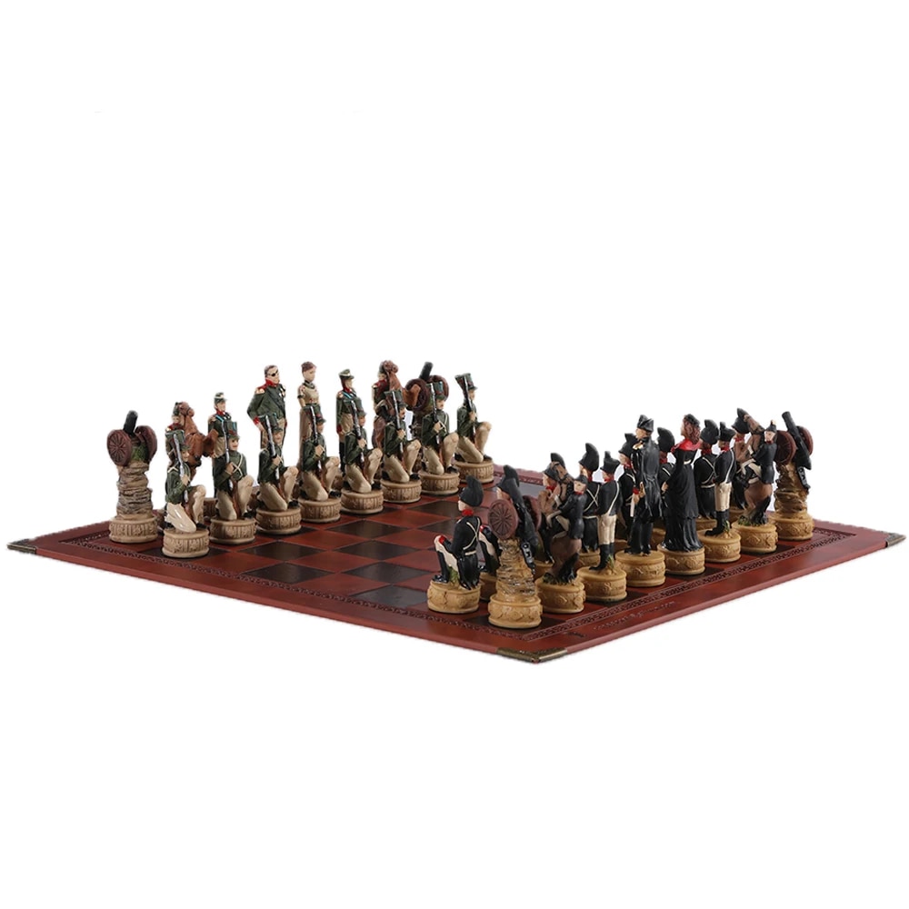 Napoleonic Wars Themed Chess Set with 32 Figures 3D Painted Chess ...