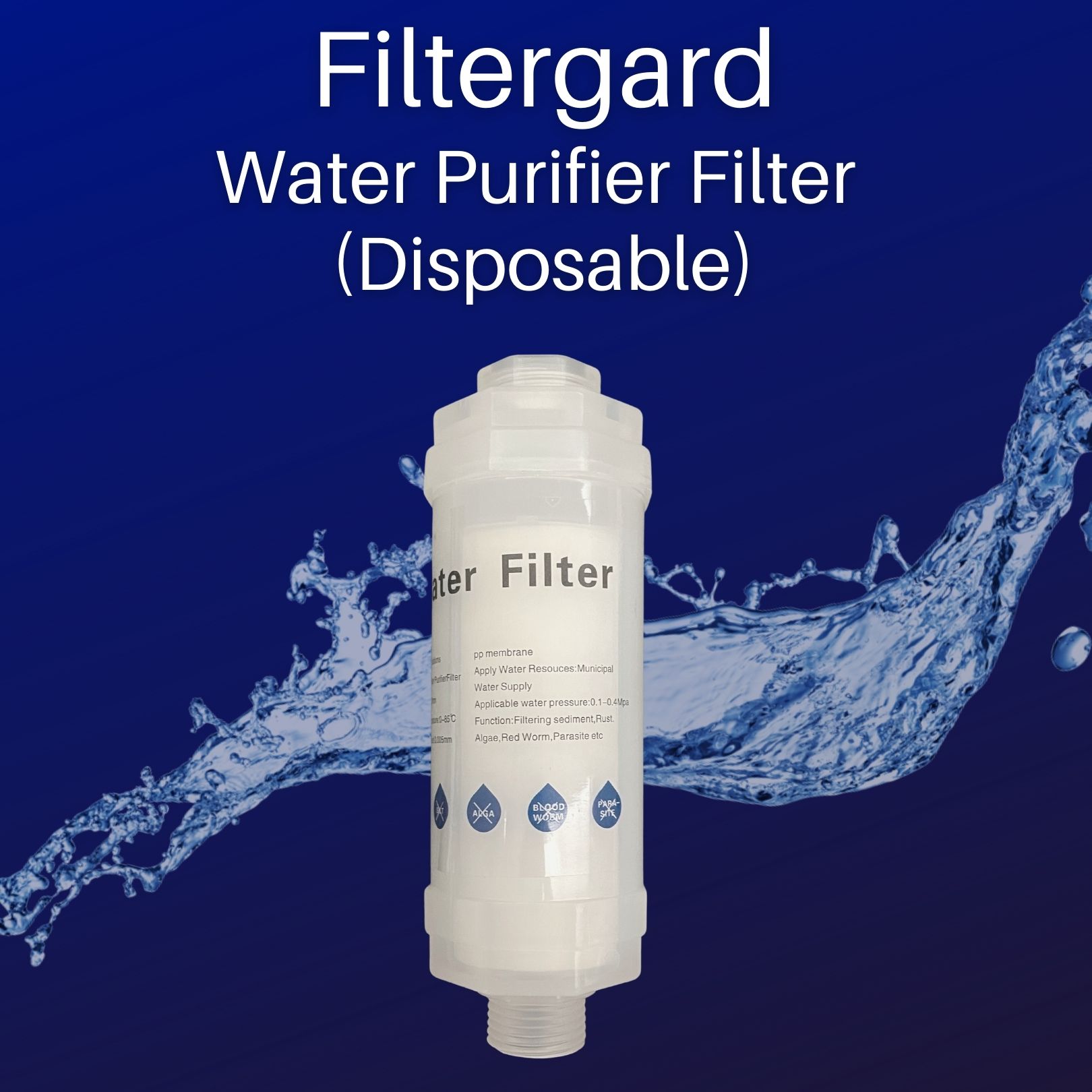 DISPOSABLE Water Filter Washing Machine Shower Penapis Air Mesin Basuh ...