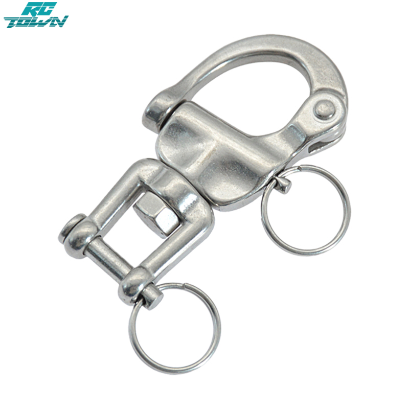 70mm Swivel Shackle 360 Degrees Rotatable 316 Stainless Steel Quick ...