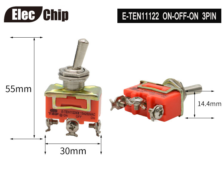 【TopazTrove】5PCS Toggle switch E-TEN1021 E-TEN1121 E-TEN1122 E-TEN1221 ...