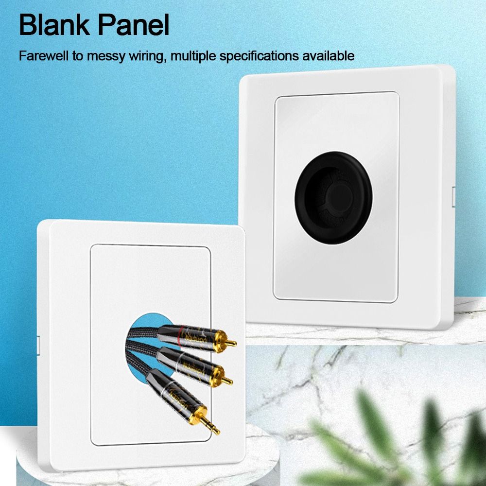 Wiring Accessories With Rubber Pad Wall Blank Panel With Outlet Hole ...
