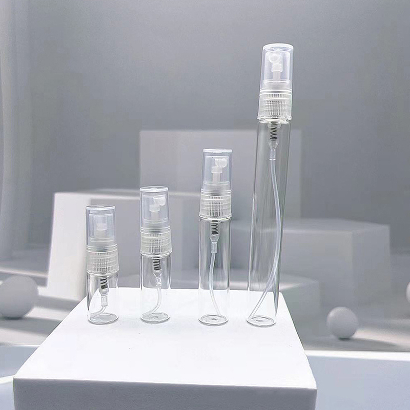 Clear Mini Perfume Glass Bottle Empty Cosmetics Bottle Sample Test Tube ...