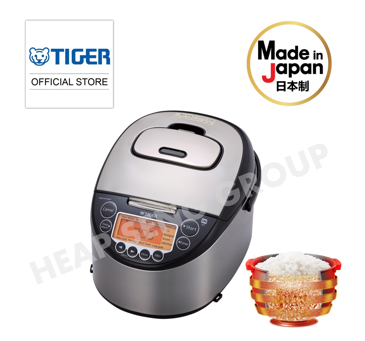 Tiger 1.8L Induction Heating Rice Cooker - JKT-D18S | Lazada Singapore