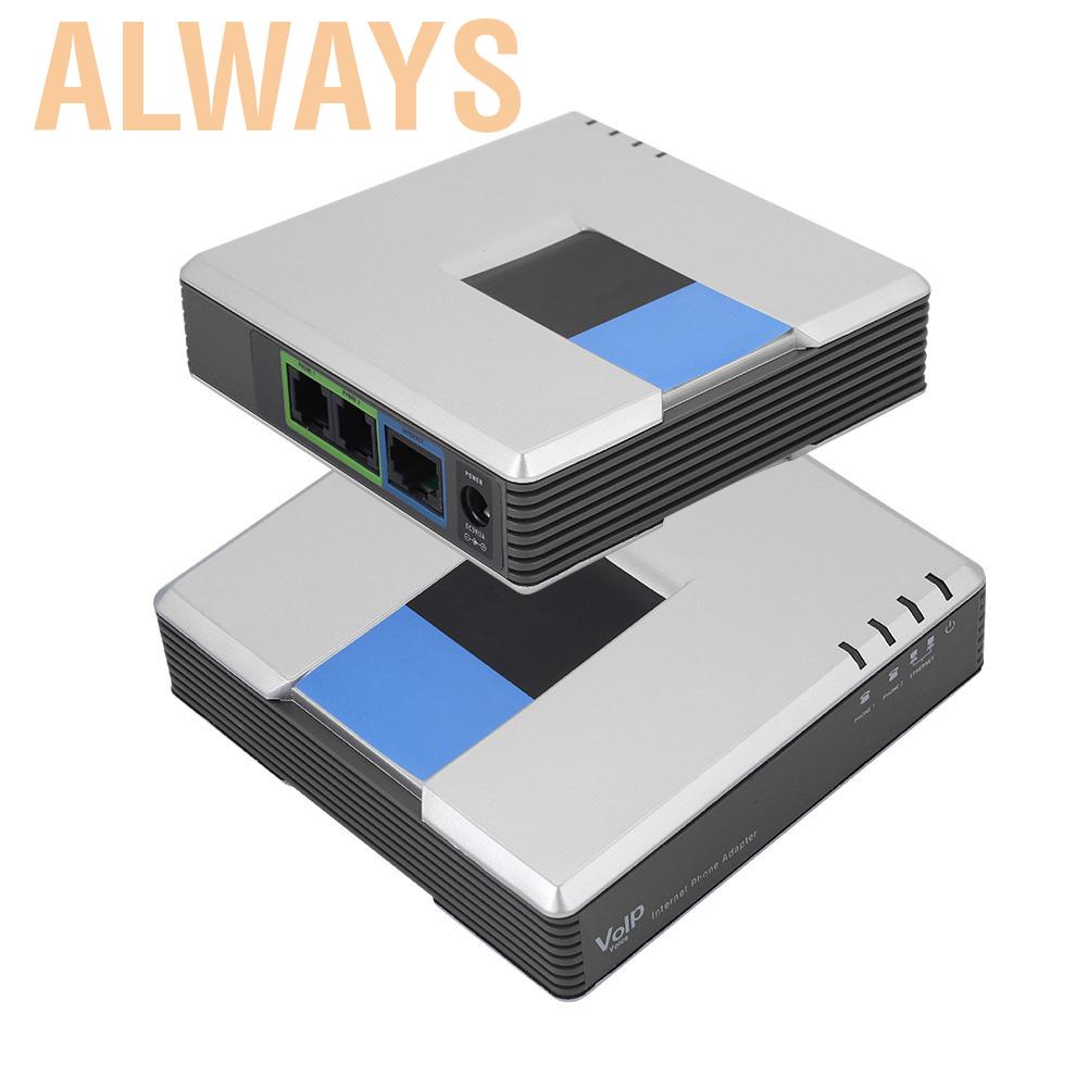 [READY STOCK] VOIP Gateway ternetphone 2 Ports อะแดปเตอร์สำหรับ Linksys ...