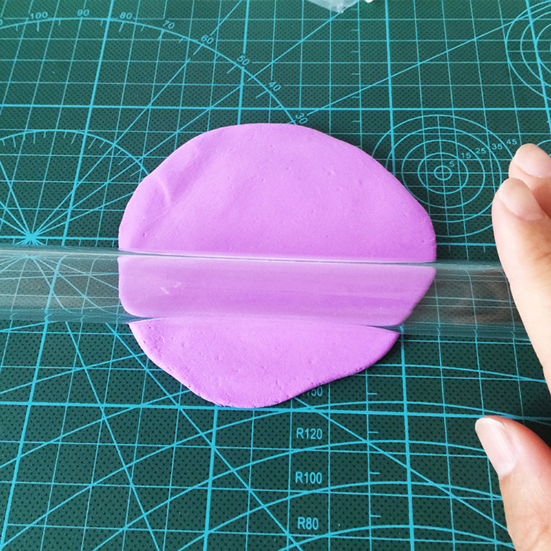 Polymer Clay Crafts Acrylic Roller Hollow Rolling Clay Bar Roll Stick ...