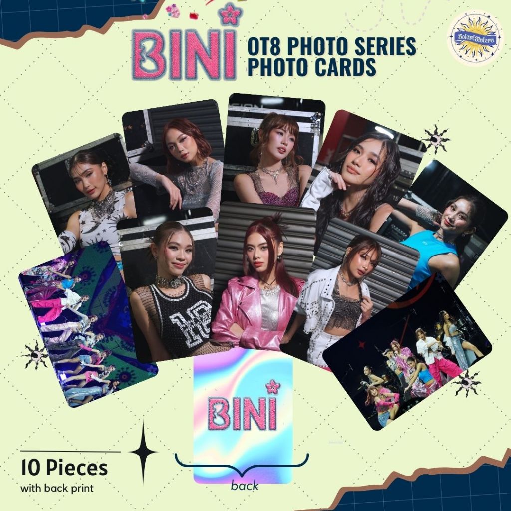 10 pcs BINI 0T8 Jollibee x Bini Unofficial photocards photo card blooms ...