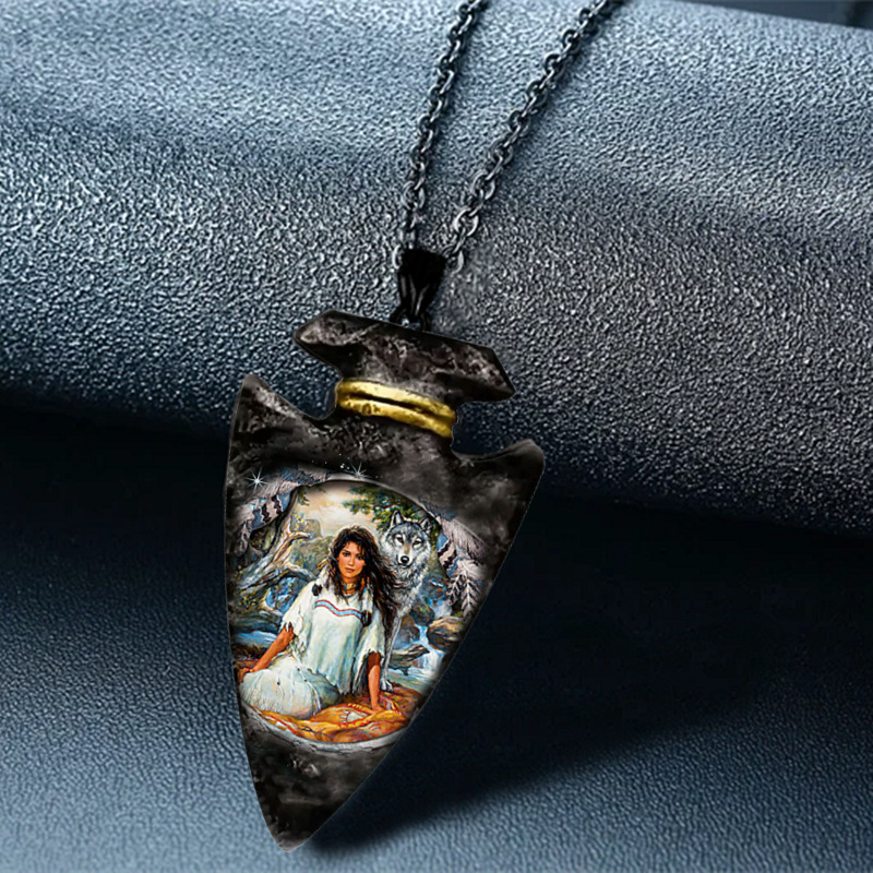 【Hot demand】temu new beauty and beast forest princess wolf king pendant ...