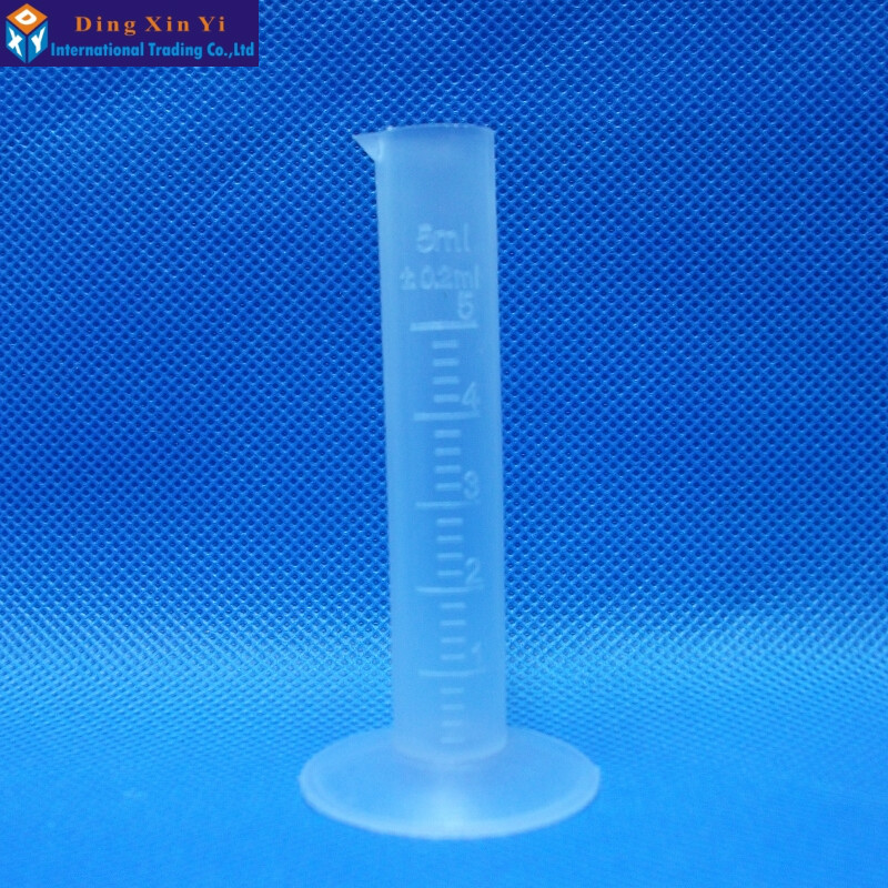 【InnovateWorld】5ML 4PCS/LOT Clear Plastic measuring cylinder Laboratory ...