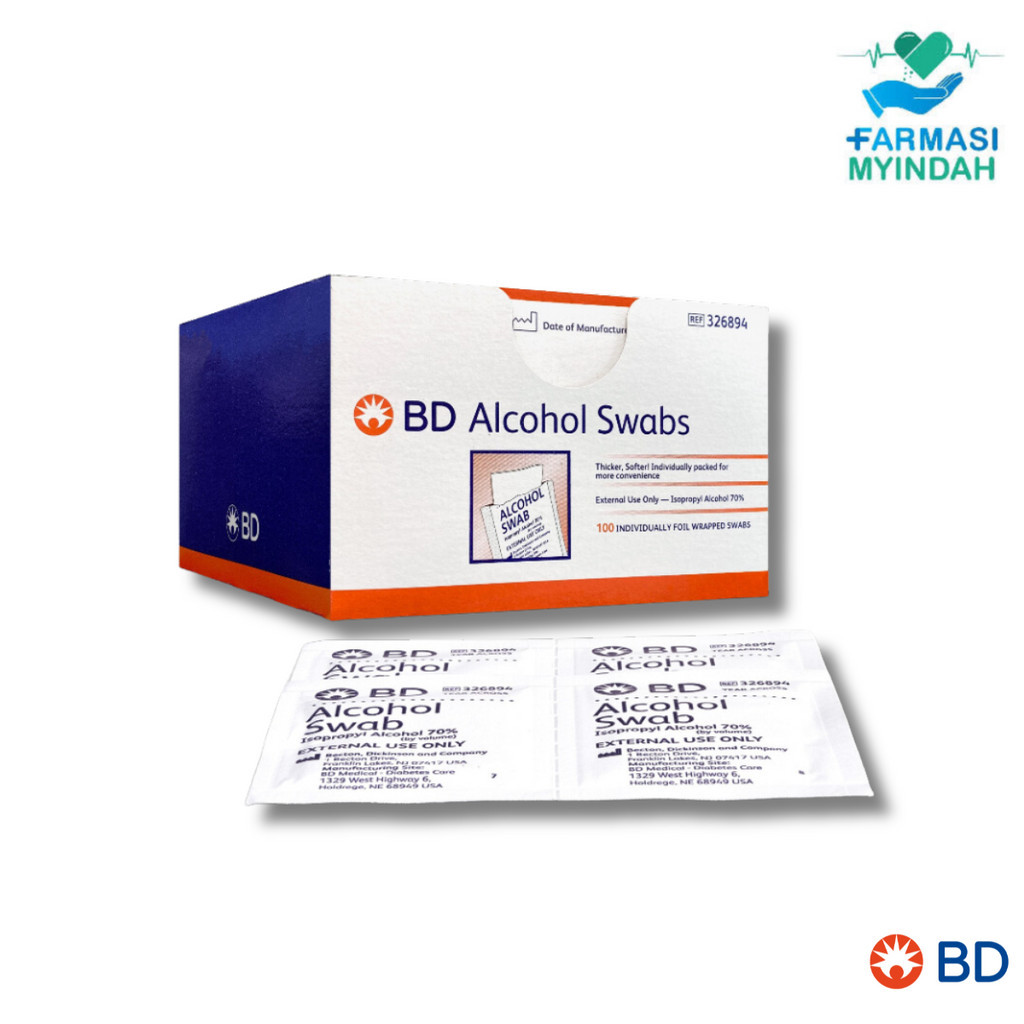 BD Alcohol Swabs 100 pcs | Lazada