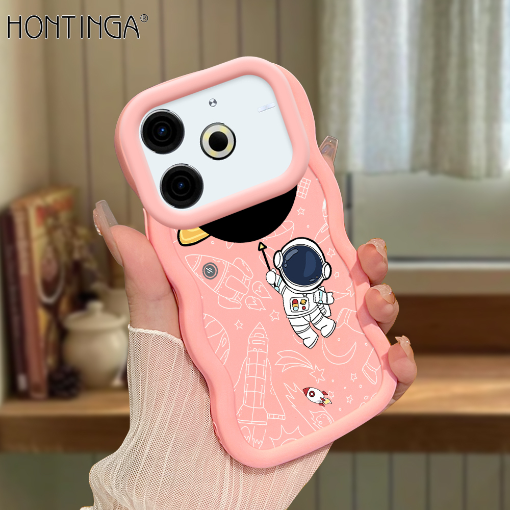 Hontinga for Tecno Pova 6 Neo Back Cover Cartoon Astronauts Pattern ...