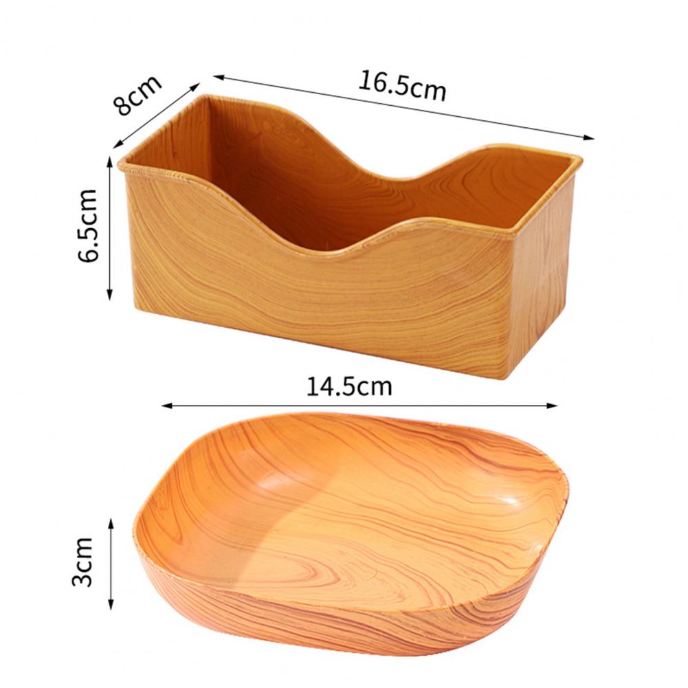 1 Set Fruit Plates Food Bone Tray Smooth Surface Cake Storage Trays ...