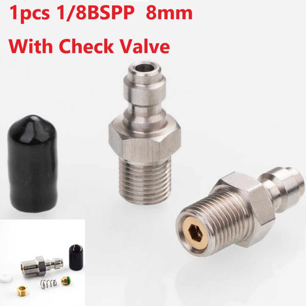 Air Compressor Connection Valve 8mm Quick-connect Male Head M10 Adapter ...