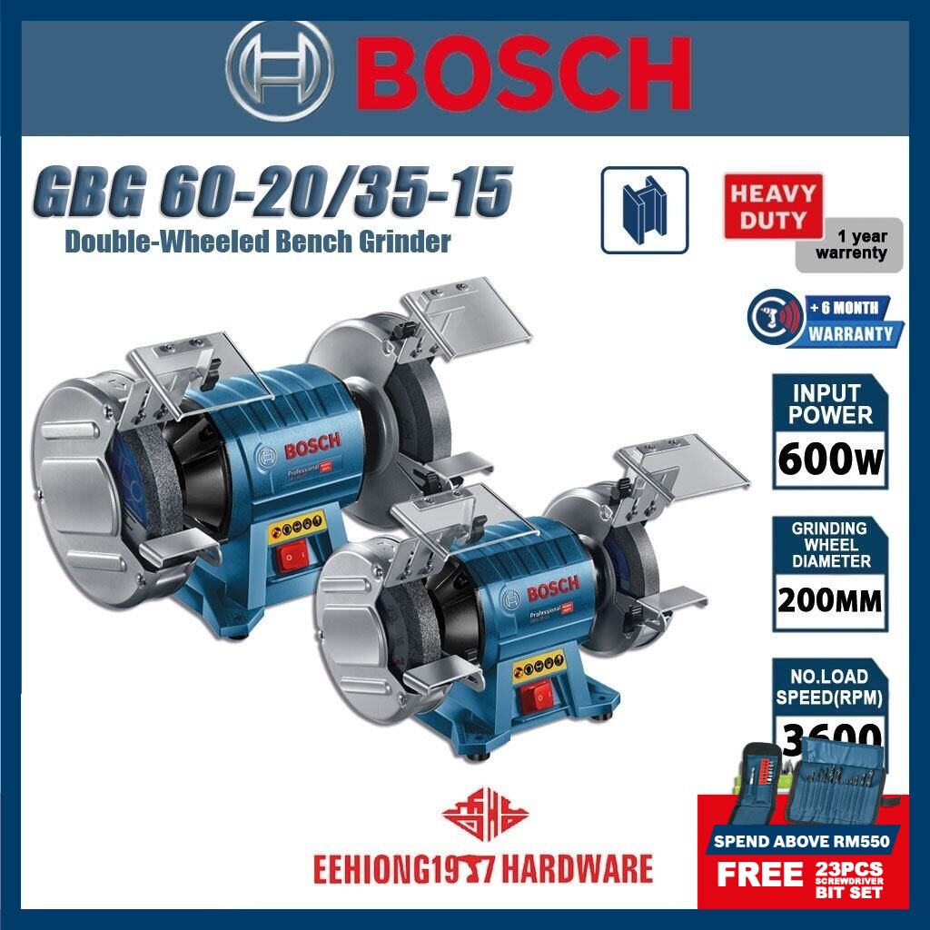 BOSCH Professional Double Wheeled Bench Grinder GBG 35-15 GBG 60-20 ...