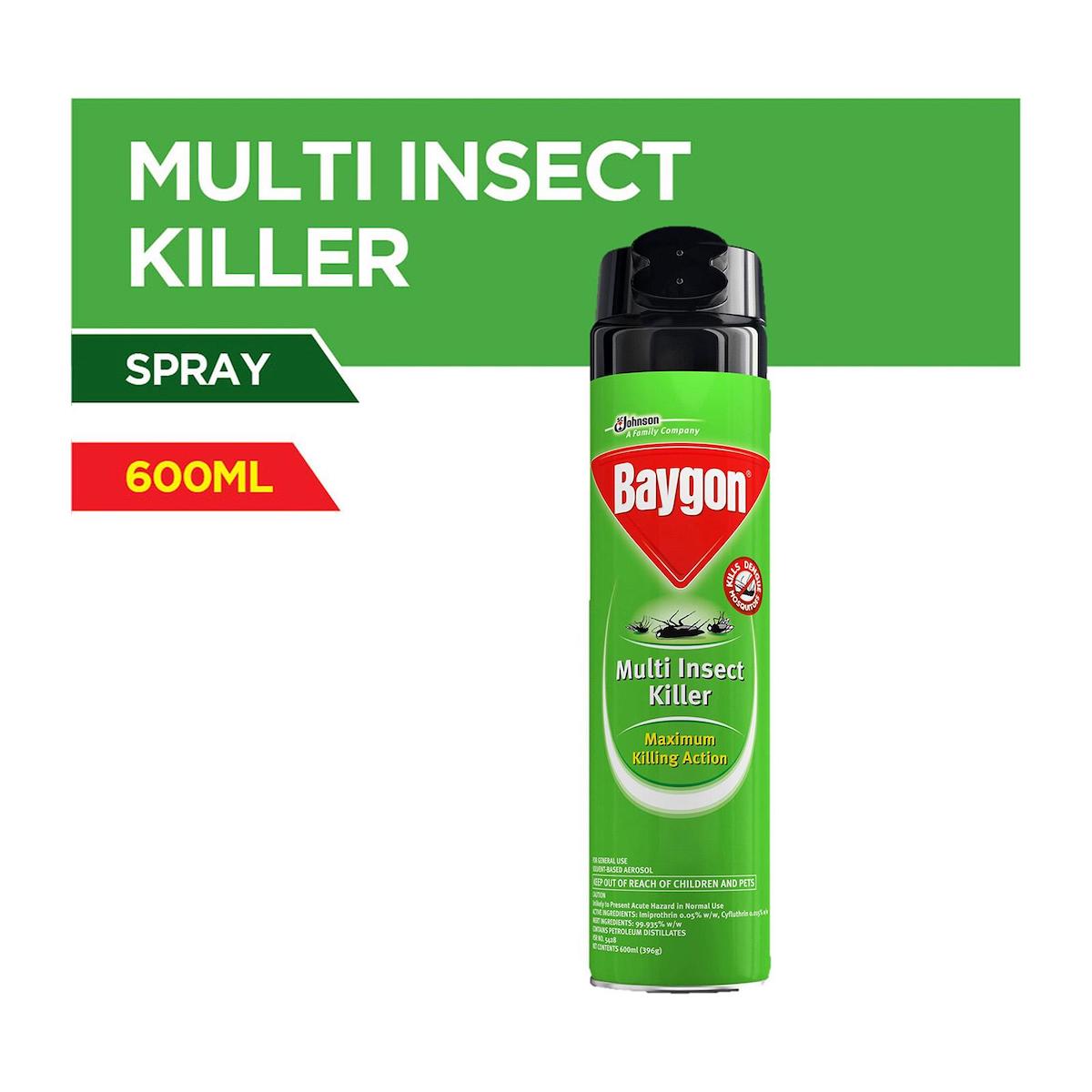 Baygon Multi Insect Killer Insecticide / Pesticide / Anti Insect Spray ...