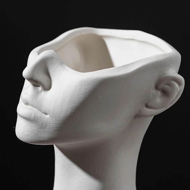 Creative Human Head Face Flower Vases Portrait Vase Decorative Nordic ...