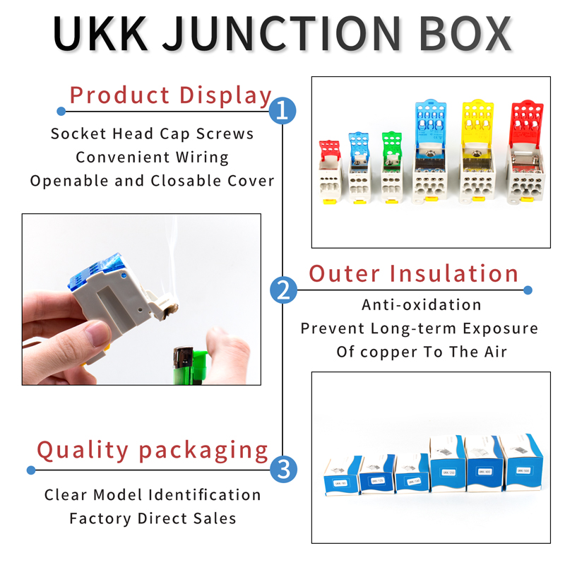 Ukk 80a One In Multiple-Out Distribution Box Din Terminal Blocks Wire ...