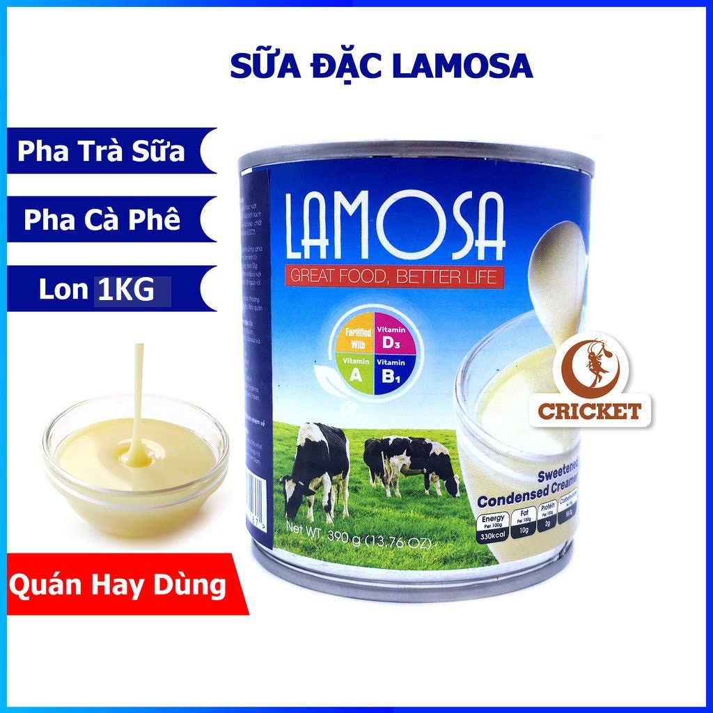 Kem Đặc Có Đường Cao Cấp LAMOSA Lon 1KG - Nhập khẩu Malaysia | Lazada.vn