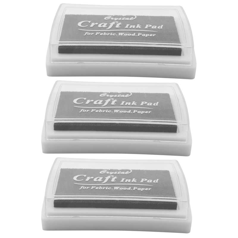 【Trick or Treat Alliance Mall】Black Ink Pad Inkpad Rubber Stamp Finger Print Craft Safe | Daraz ...