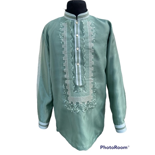 🎁💯 sage green barong tagalog | Lazada PH