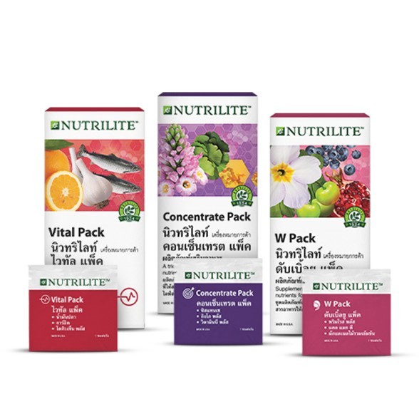 Amway Nutrilite pack แอมเวย์ นิวทริไลท์ แพ็ค คอนเซ็นเทรต ดับเบิ้ล ยู แพ ...