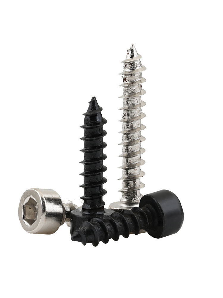 Nickel Plated/black Socket Tapping Screws Cup Hexagon Socket Tapping ...
