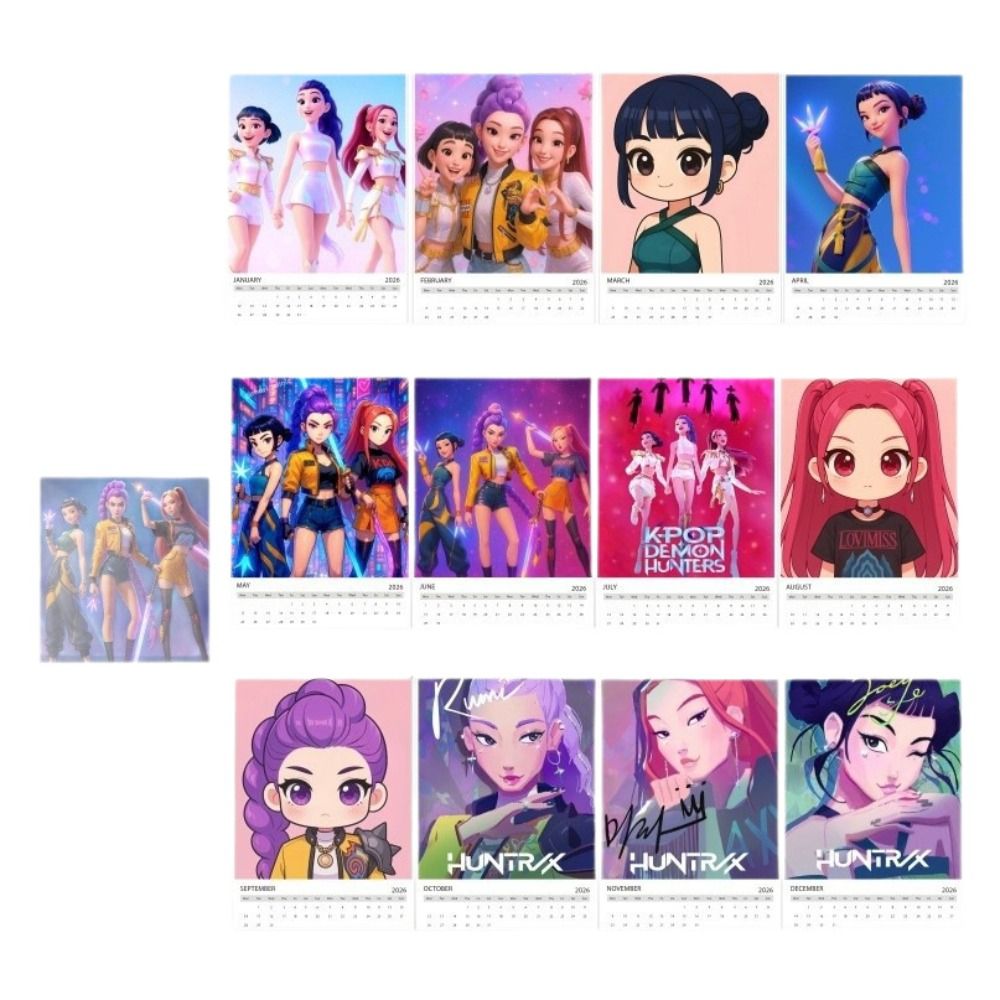 Durable Large The Witches Hunt 2026 Calendar Schedule Sticker Planner ...