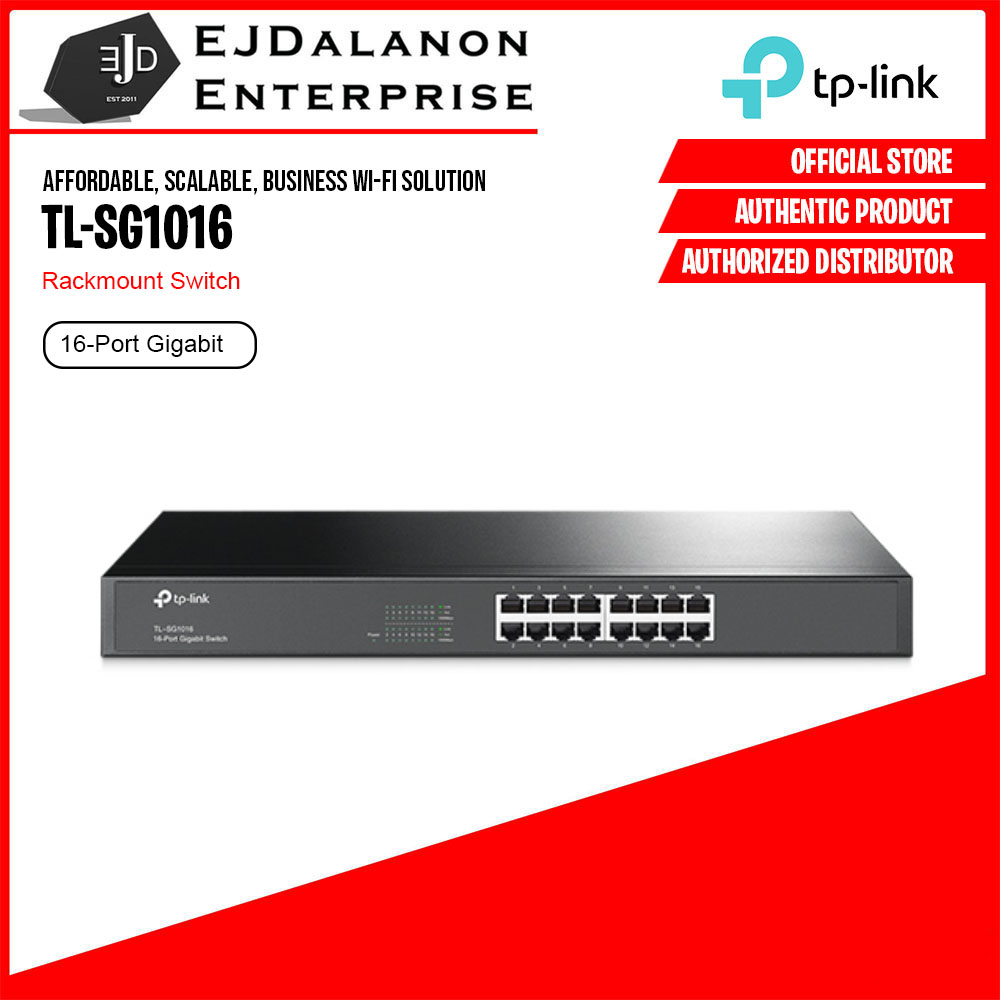 Tp Link Tl Sg1016 16 Port Gigabit Rackmount Switch Port Gigabit