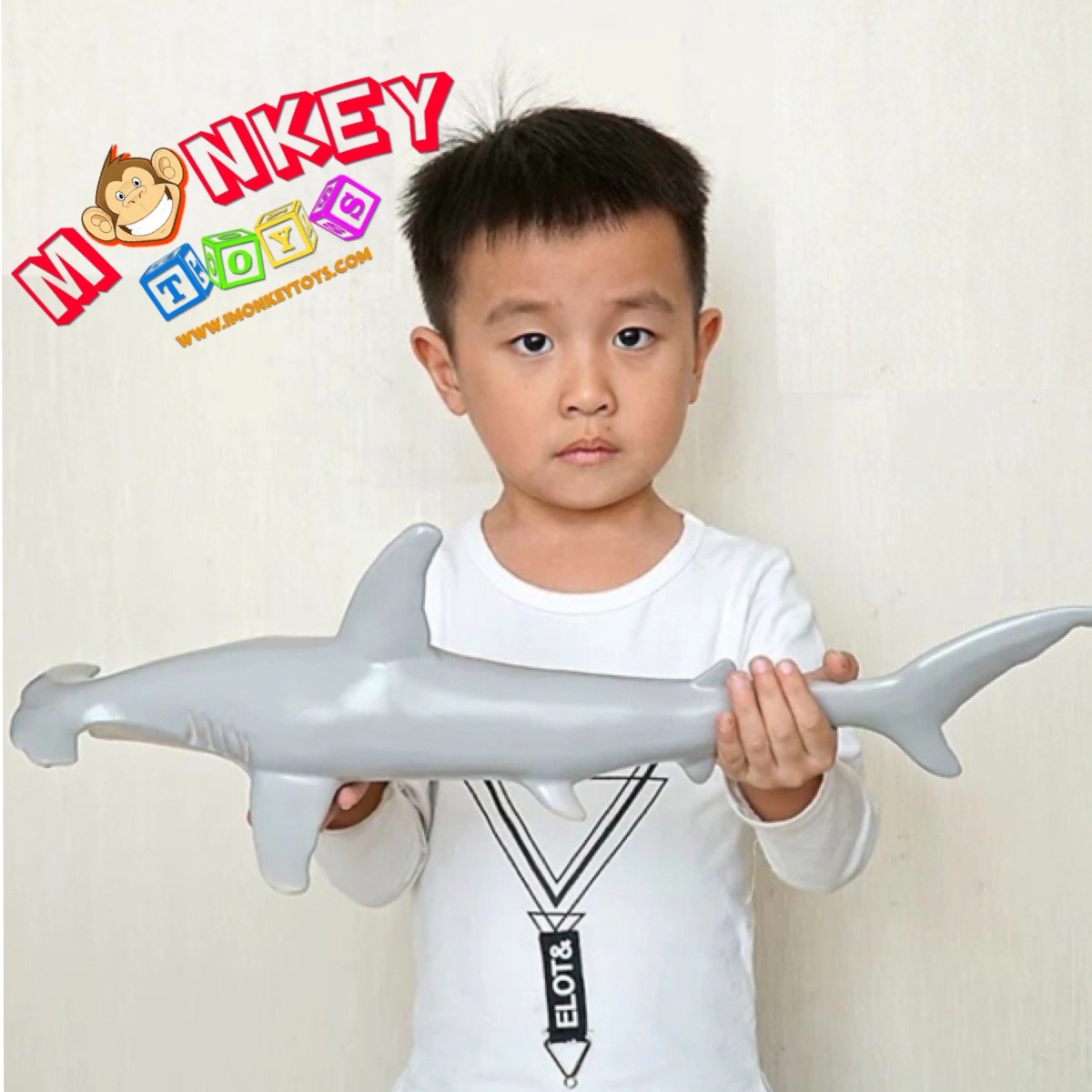 Monkey Toys - Hammer Shark ปลาฉลามหัวฆ้อน ขนาด 41.00 CM แบบนิ่ม (จาก ...