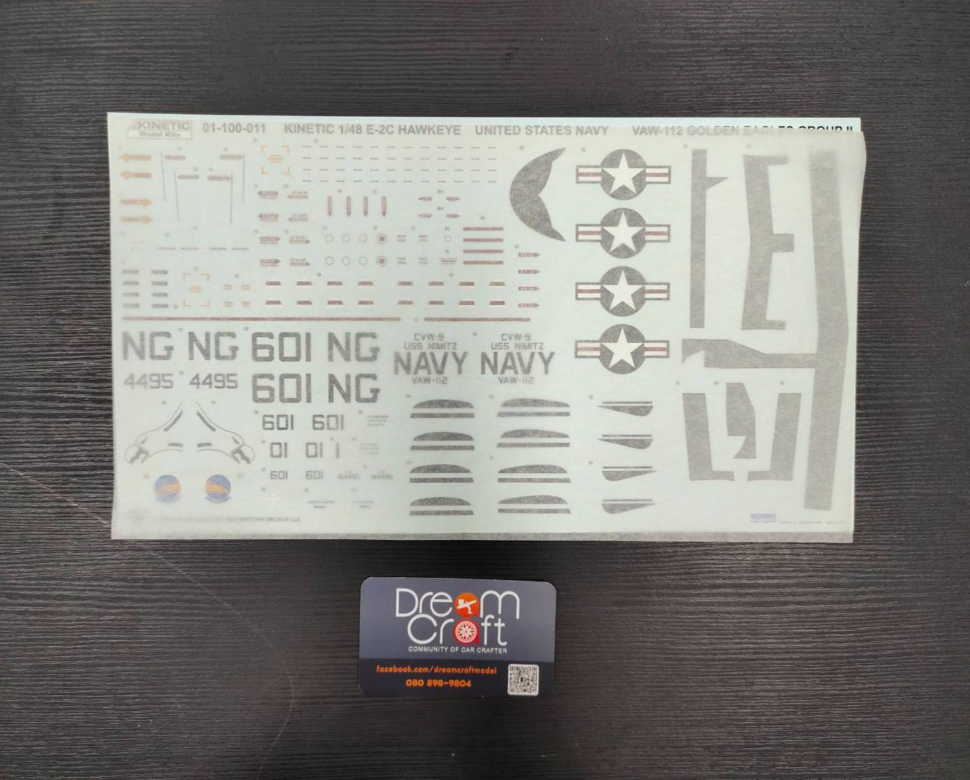 KINETIC K48013 1/48 E-2C USN 4 Blades (โมเดลเครื่องบิน Model DreamCraft ...