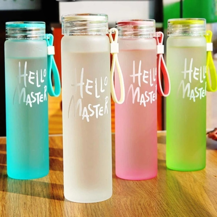 Hello Master Glass Water Bottle For School/College/Office (480 ml) - 1 ...