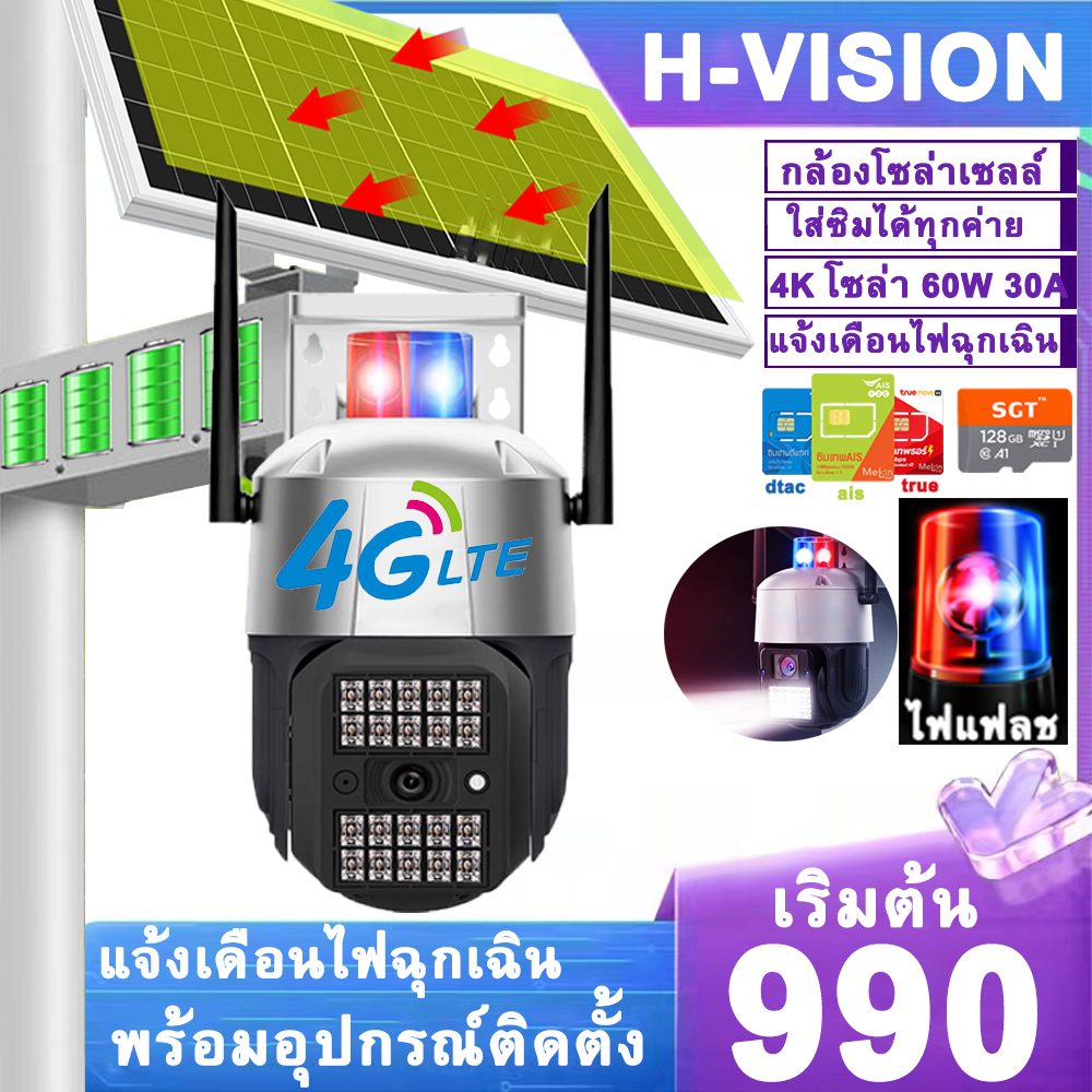 HVISION New Arrival WiFi kit ชุดกล้องวงจรปิดไร้สาย 4 CH รุ่น 4กล้อง 4 ...