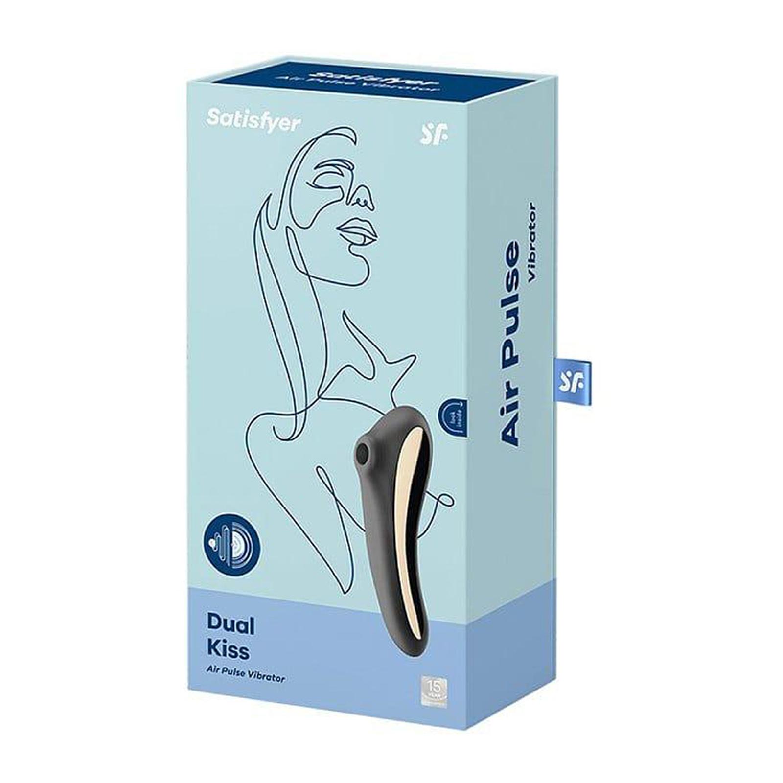 Satisfyer Dual Kiss Insertable Air Pulse Vibrator w App-Controlled Clitoral Air S | Lazada Singapore