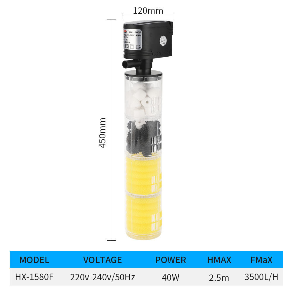 Seven Master 3 in 1 Aquarium Internal Filter Aquarium Pump Aquarium ...