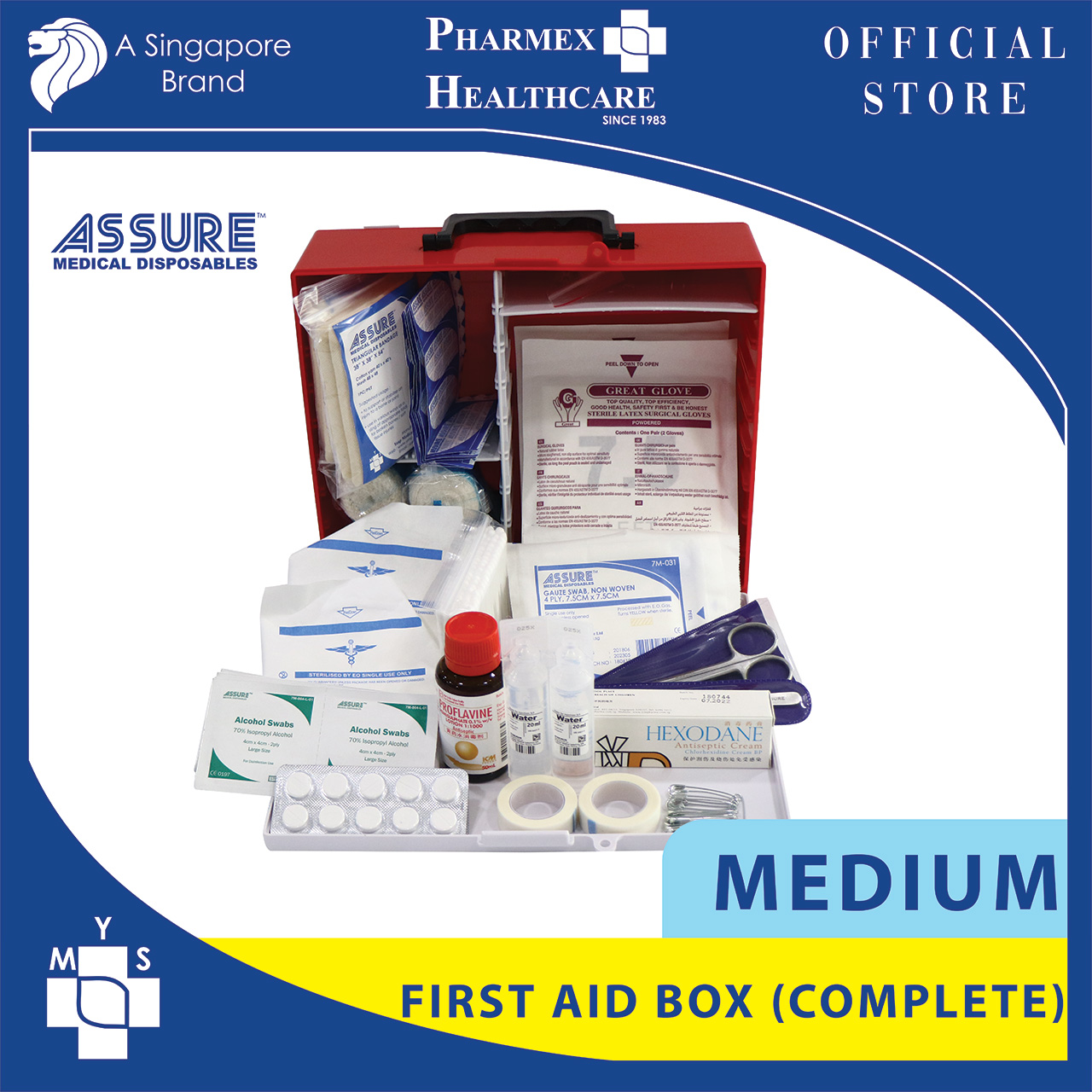 ASSURE First Aid Box Complete Medium | Lazada Singapore