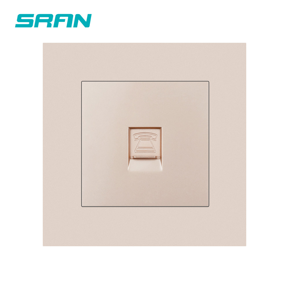 wall rj11 inter,white/black/gold/sliver/gray PC Panel 86mm*86mm ...