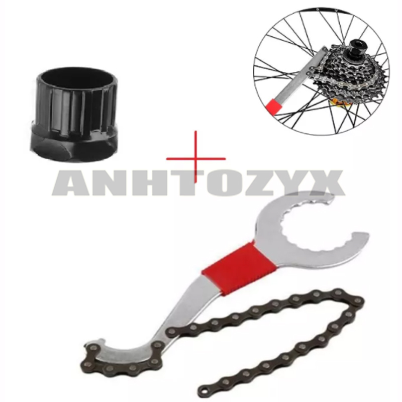 Cogs Cassette Removal with Chain whip MTB Bike Mechanic Tool Set ...