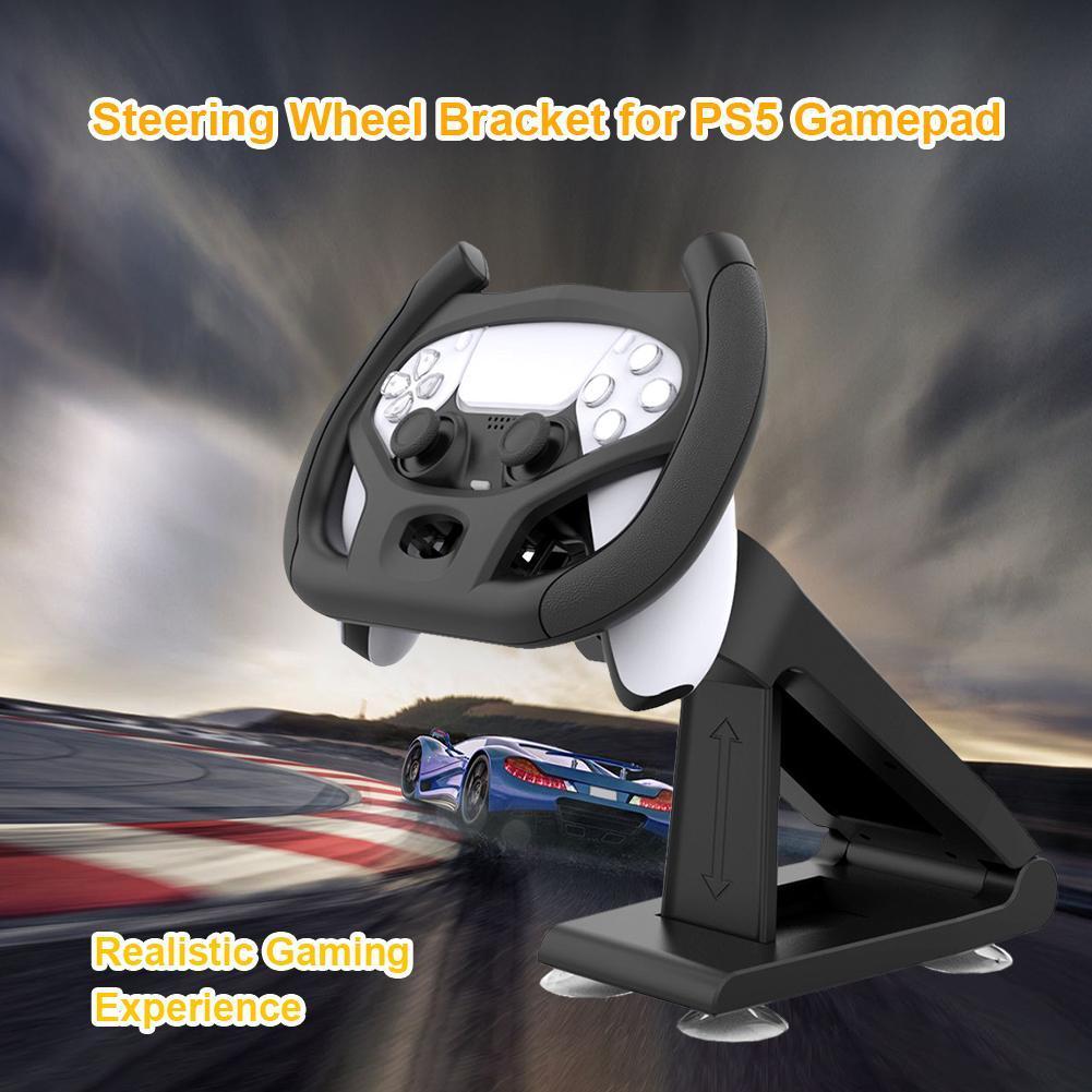 【Hot New Release】 For Ps5 Gaming Steering Wheel With Bracket For Ps5 ...