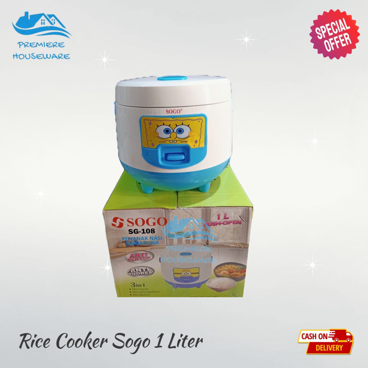 Rice Cooker Karakter Sogo 1,2 Liter | Lazada Indonesia