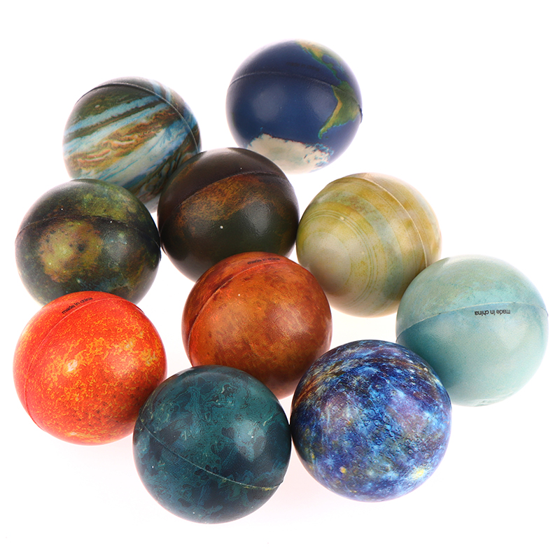 1Pc Random Solar System Planet Elastic Bouncing Balls Rubber Outdoor ...