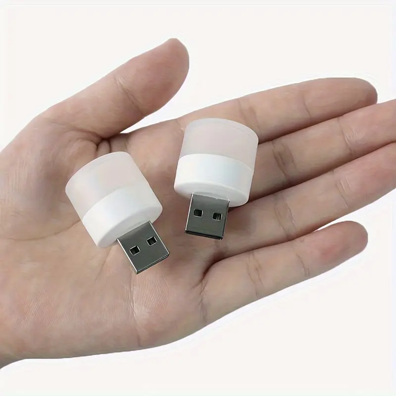 USB Night Light, Compact LED Bulb, Portable Mini Lighting, Ambient ...