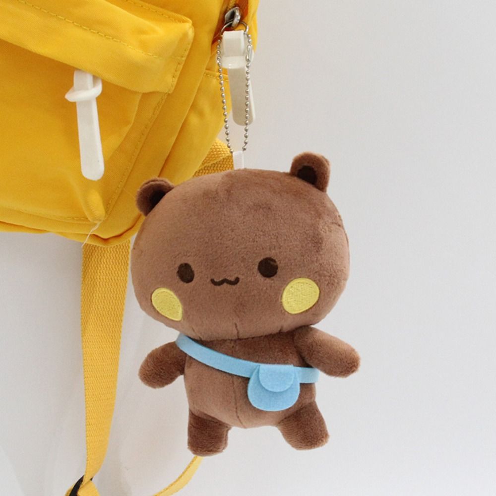 Lovely Stuffed Doll Yier Panda Keychains Soft Plushies Brown Bear Bubu ...